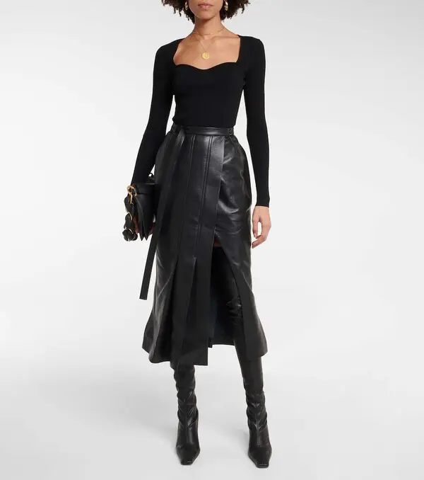 Veronica Beard Gladys Sweetheart-neck Sweater