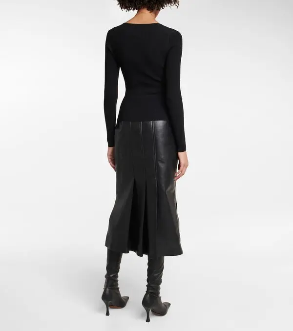 Veronica Beard Gladys Sweetheart-neck Sweater