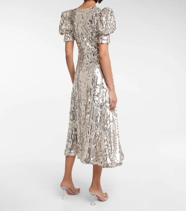 Remain Birger Christensen Sierina Sequined Midi Dress