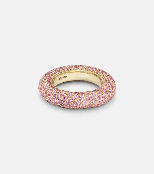OCTAVIA ELIZABETH 18kt Gold Ring With Sapphires - Multicoloured