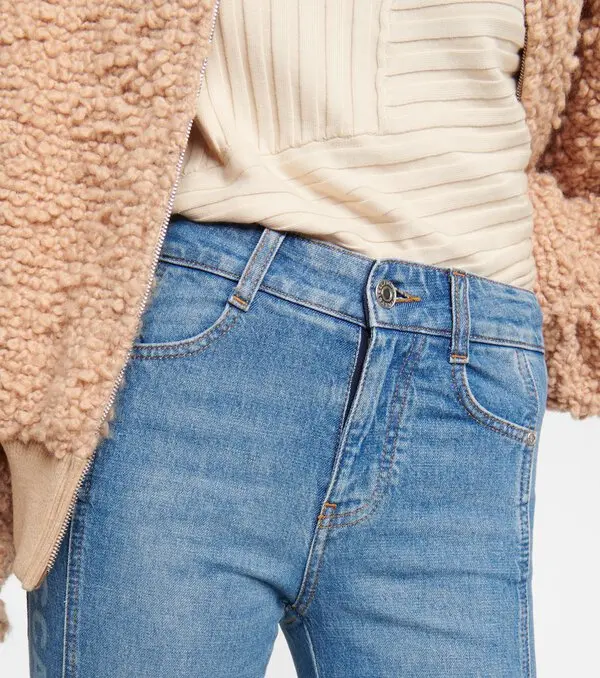 Stella McCartney Logo Mid-rise Flared Jeans