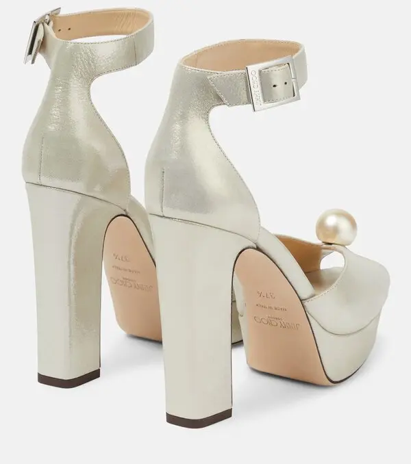 JIMMY CHOO Socorie Suede Platform Sandals