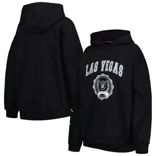 Tommy Hilfiger Las Vegas Raiders Becca Drop Shoulder Pullover Hoodie