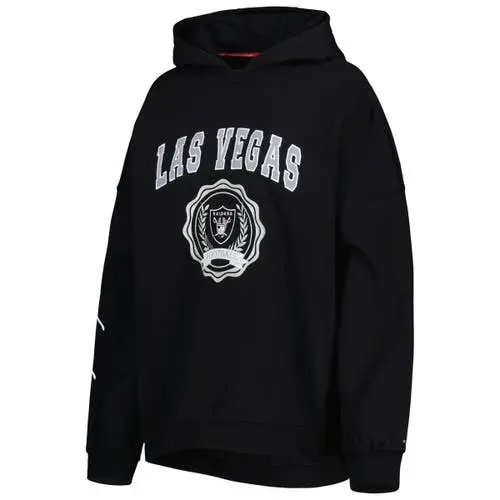 Tommy Hilfiger Las Vegas Raiders Becca Drop Shoulder Pullover Hoodie
