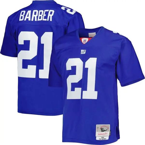 Mitchell & Ness Tiki Barber New York Giants Legacy Replica Jersey - Royal