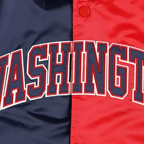 STARTER Red Washington Wizards Fast Break Satin Full-snap Jacket