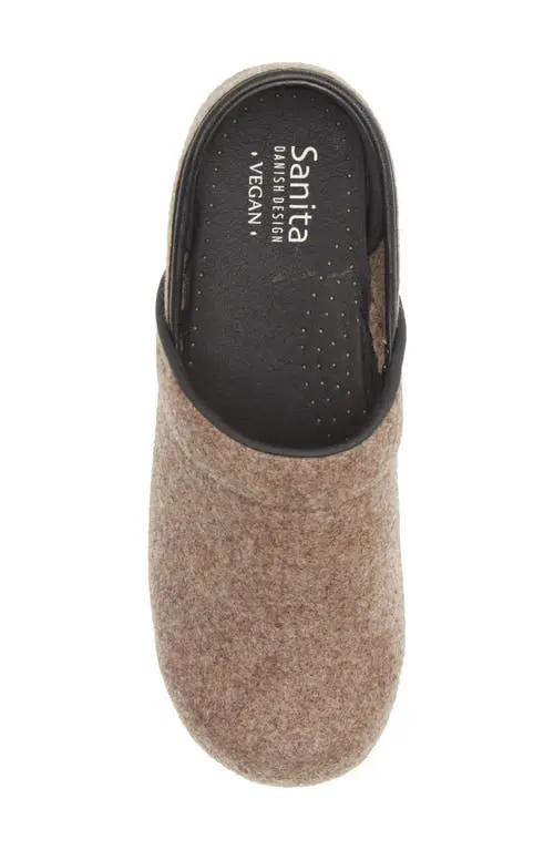 SANITA Ava Wool Clog - Stone