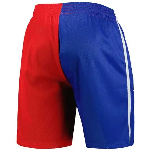 Mitchell & Ness Red Washington Bullets Hardwood Classics 1996 Split Swingman Shorts