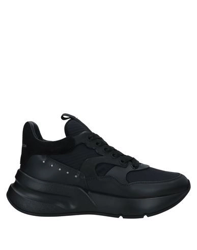 Alexander McQueen Sneakers Size Soft Leather, Textile Fibers - Black
