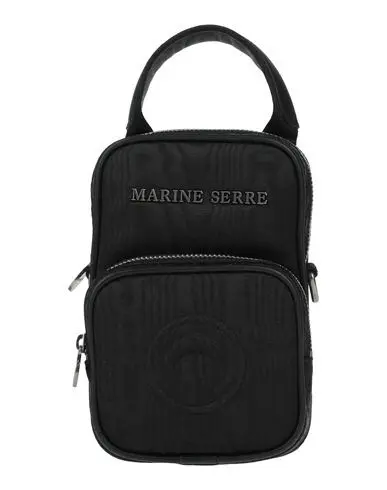 MARINE SERRE Handbag Textile Fibers - Black