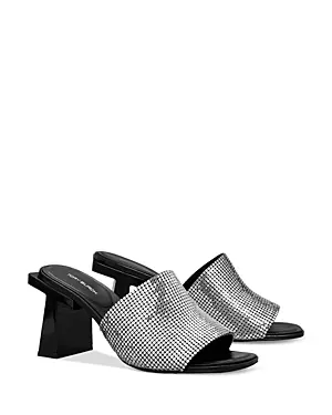 Tory Burch Block T Chainmail High Heel Sandals