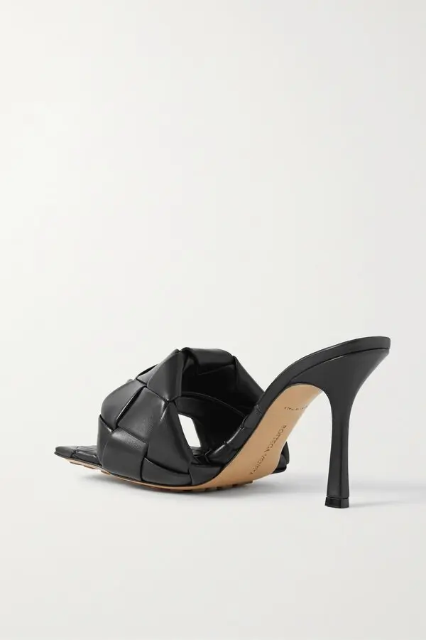 Bottega Veneta Lido Intrecciato Leather Mules