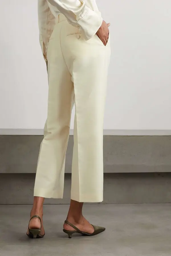 TOTEME Sateen Straight-leg Pants
