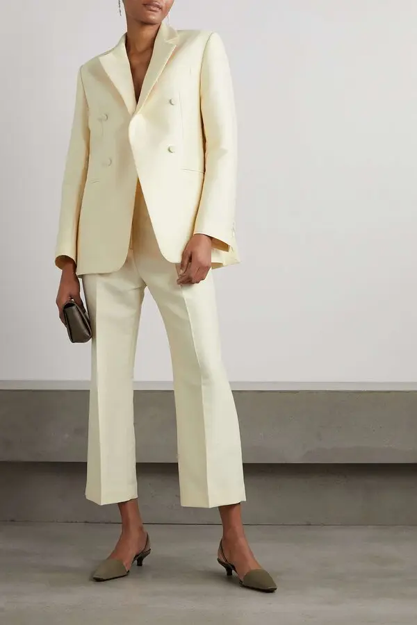 TOTEME Sateen Straight-leg Pants
