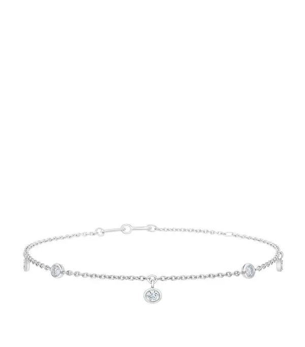 DE BEERS JEWELLERS White Gold And Diamond My First De Beers Bracelet