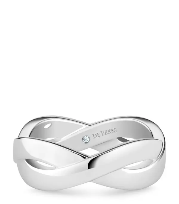 DE BEERS JEWELLERS White Gold Infinity Band