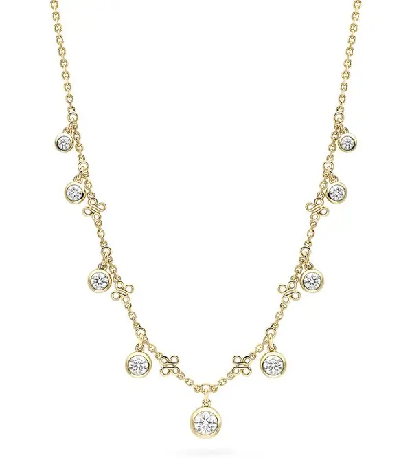 BOODLES Yellow And Diamond Beach Chain Necklace - Gold