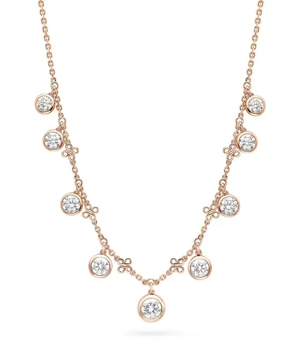 BOODLES Large And Diamond Beach Necklace - Rose Gold