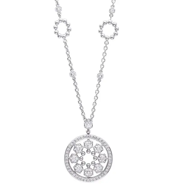 BOODLES White And Diamond Circus Classic Pendant Necklace - Gold