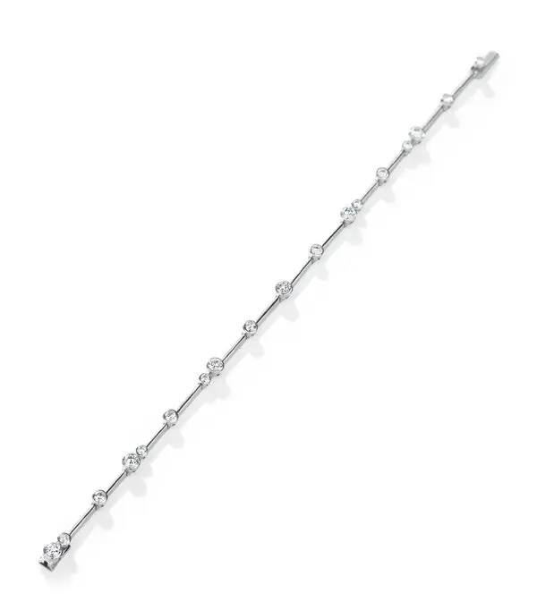 BOODLES Platinum And Diamond Raindance Bracelet - Silver