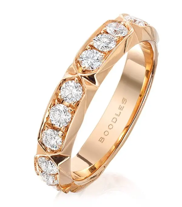 BOODLES Diamond Jazz Ring - Rose Gold
