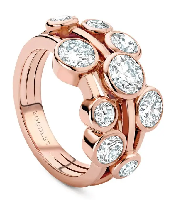 BOODLES Raindance Cluster Ring - Rose Gold