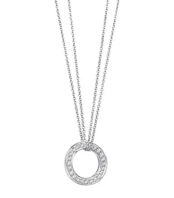 BOODLES White And Diamond Roulette Pendant Necklace - Gold