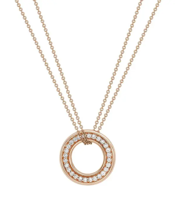BOODLES And Diamond Roulette Pendant - Rose Gold