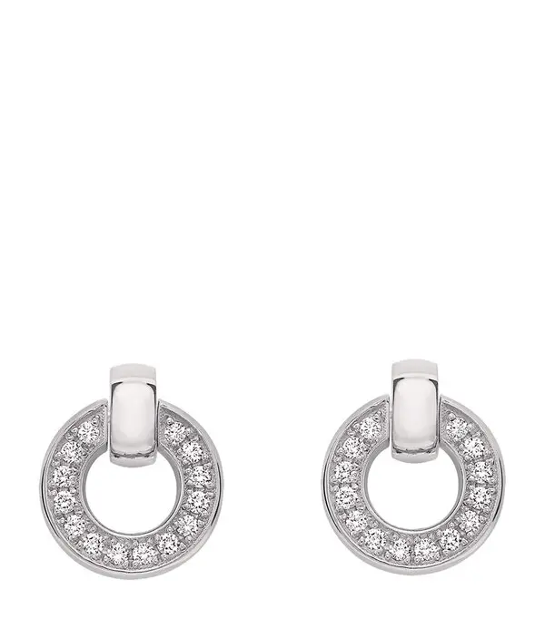 BOODLES White And Diamond Roulette Flip Earrings - Gold