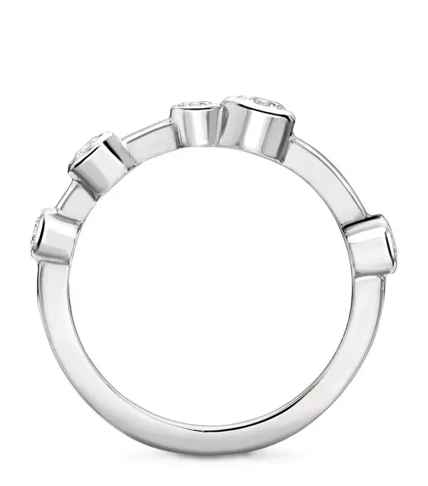 BOODLES Platinum And Diamond Half-hoop Ring