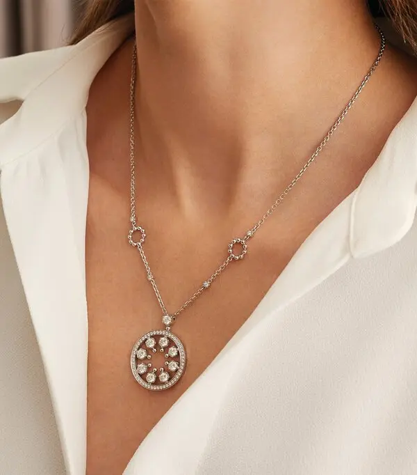 BOODLES White And Diamond Circus Pendant Necklace