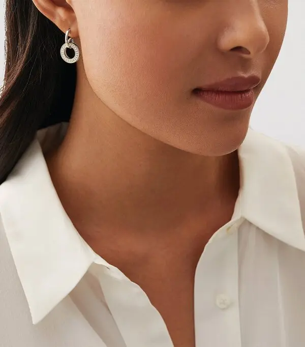 BOODLES White And Diamond Classic Roulette Earrings
