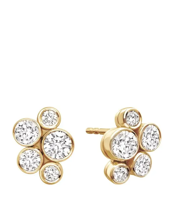 BOODLES Raindance Cluster Stud Earrings - Gold