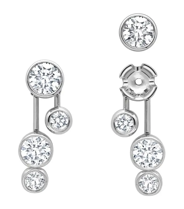 BOODLES Platinum And Diamond Raindance Detachable Drop Earrings