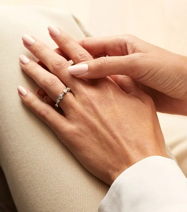 BOODLES Platinum And Diamond Waterfall Ring