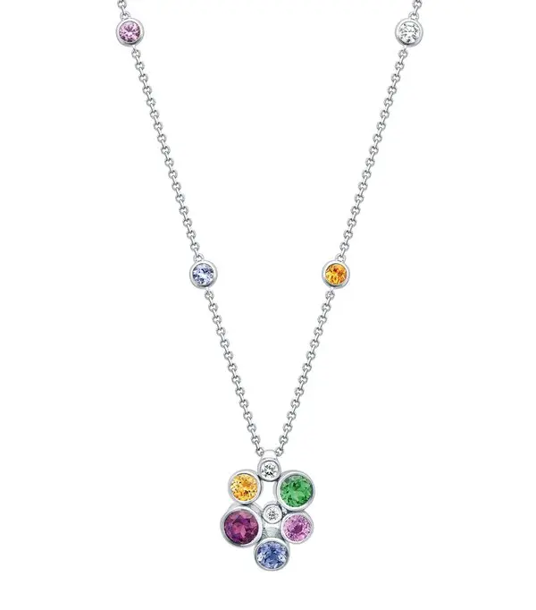 BOODLES Raindance Rainbow Gemstone Pendant - White