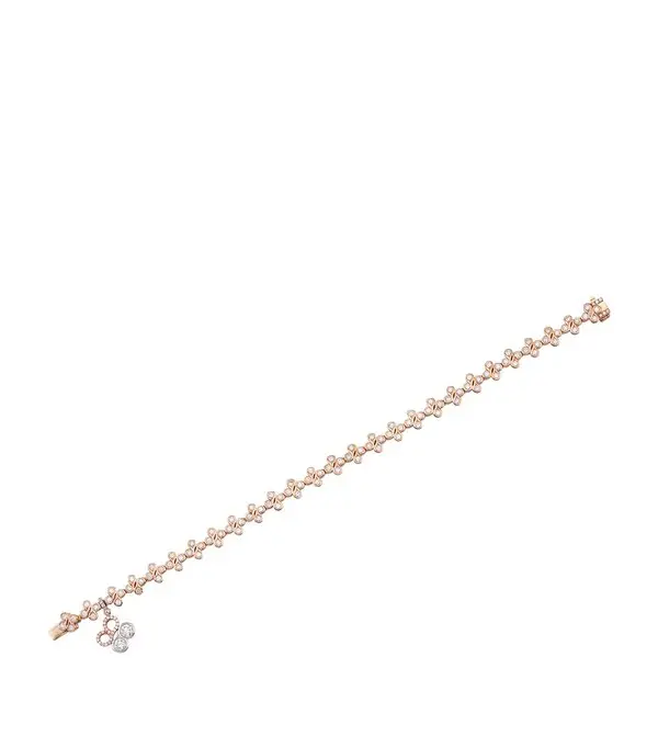 BOODLES Platinum And Diamond Be Bracelet - Rose Gold