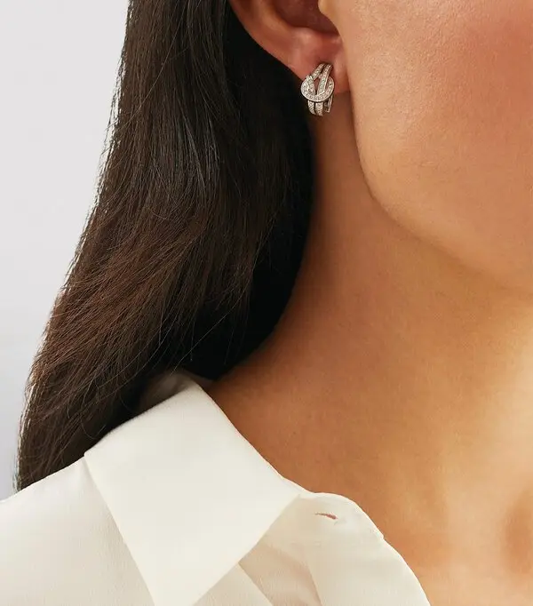 BOODLES The Knot Diamond Earrings