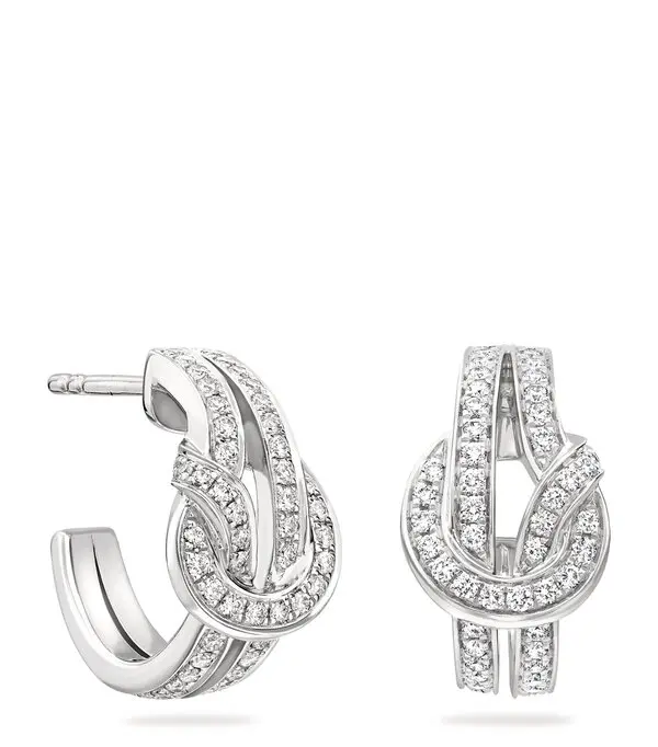 BOODLES The Knot Diamond Earrings