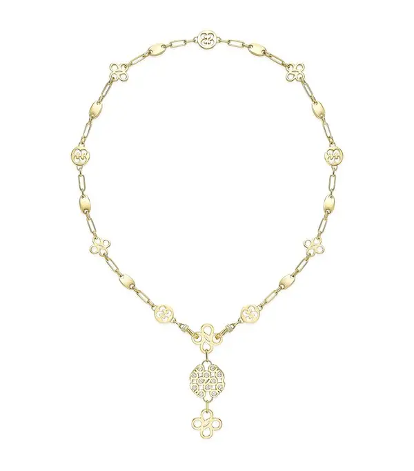 BOODLES Gold And Diamond Be Bold Necklace - Yellow