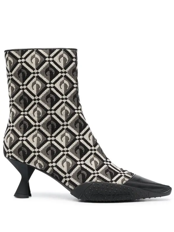 MARINE SERRE Moon Diamant Ankle Boots