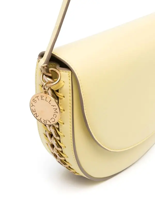 Stella McCartney Frayme Medium Shoulder Bag - Yellow