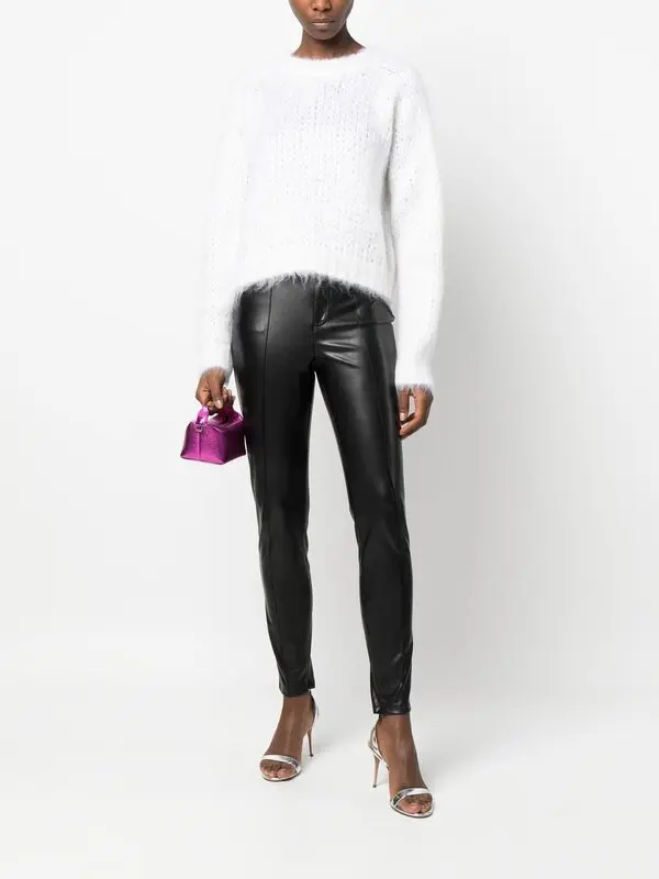 Ermanno Scervino Faux-leather Trousers