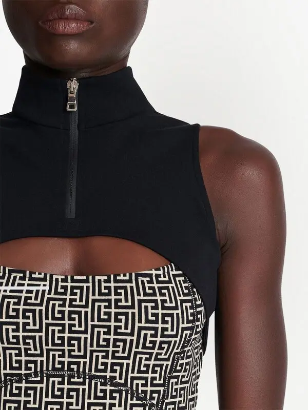 Balmain Monogram Cut-out Vest