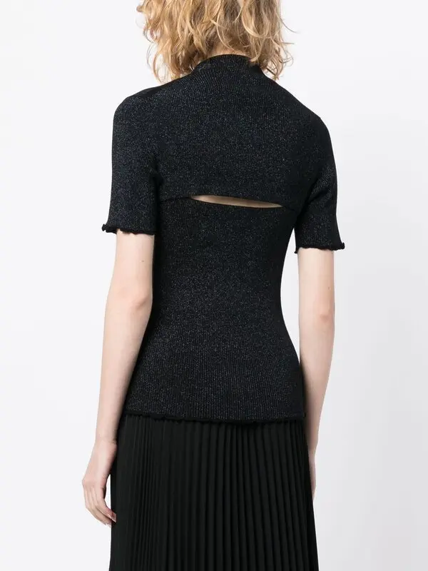 3.1 Phillip Lim Cut-out Ribbed Knit Top