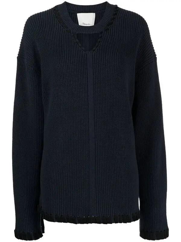 3.1 Phillip Lim Ribbed V-neck Jumper