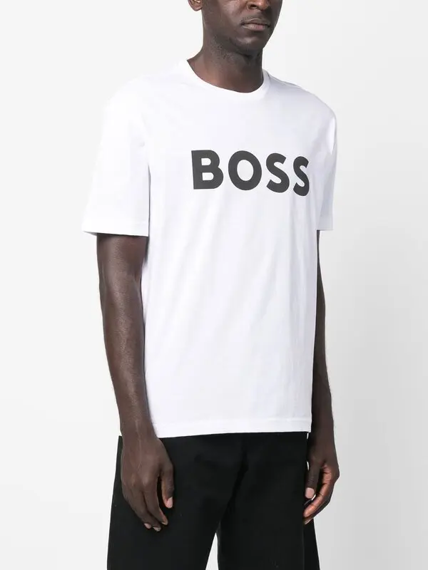 BOSS Logo-print Cotton T-shirt