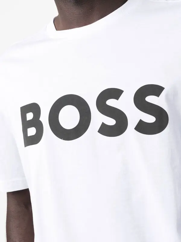 BOSS Logo-print Cotton T-shirt