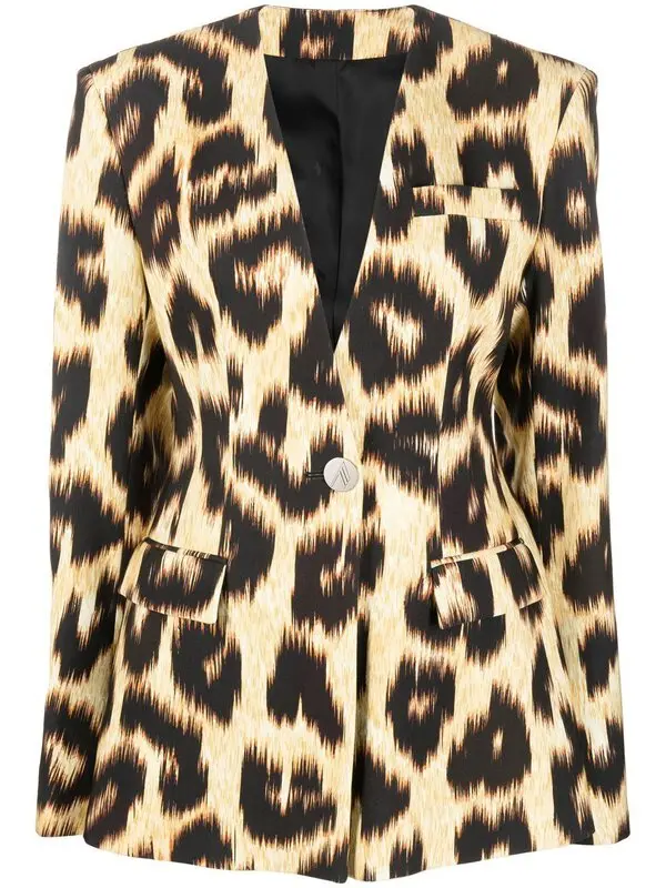Attico Louise Leopard-print Blazer