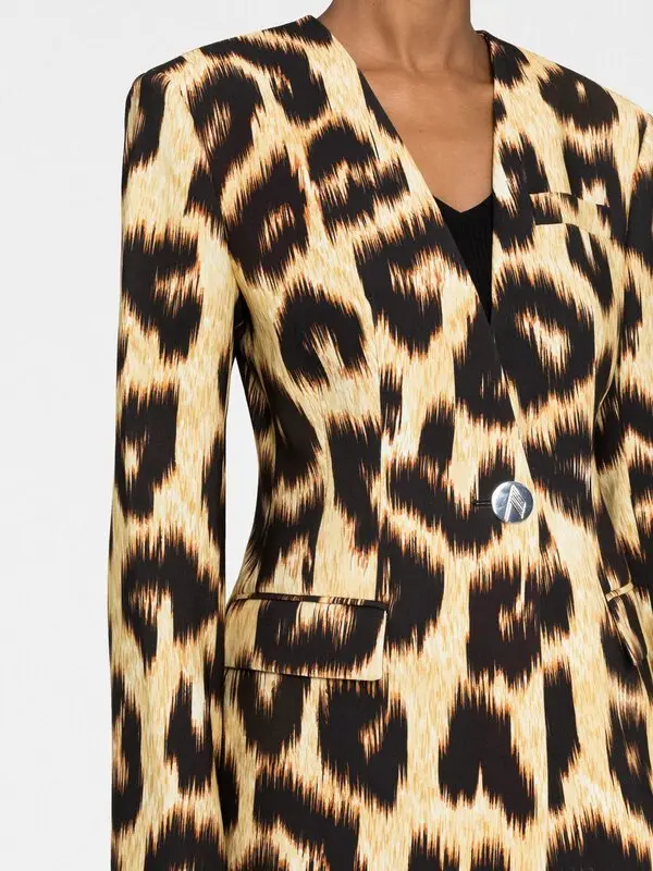 Attico Louise Leopard-print Blazer